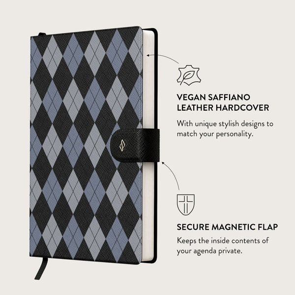 Trouble - Saffiano Leather Journal Notebook | BURGA