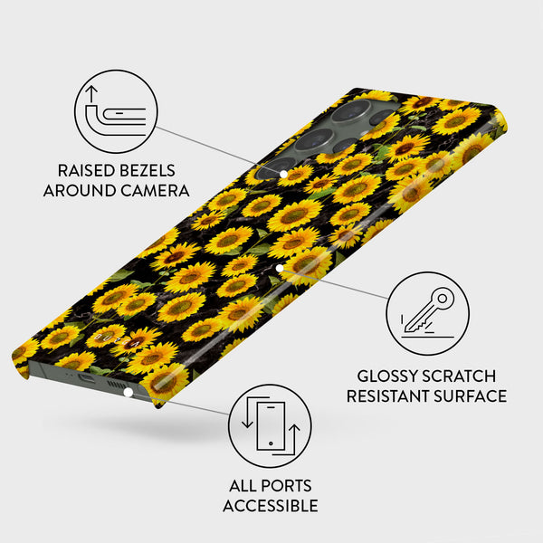 Sunflower Glimmer - Samsung Galaxy S23 Ultra Case | BURGA