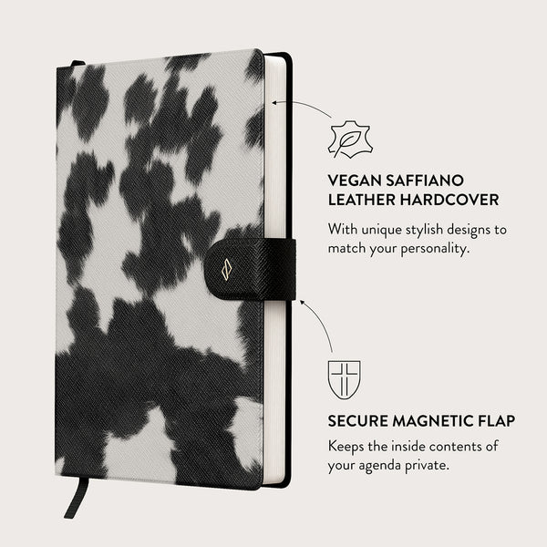 Achromatic - Saffiano Leather Journal Notebook | BURGA