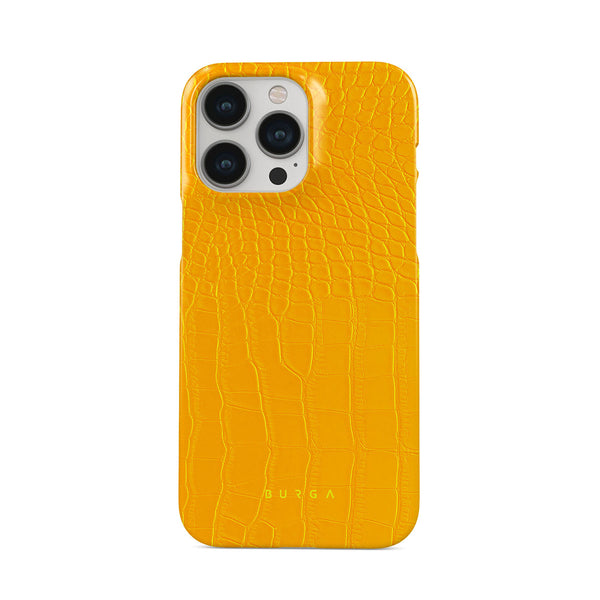 Canary Yellow - Snake Skin iPhone 14 Pro Case | BURGA